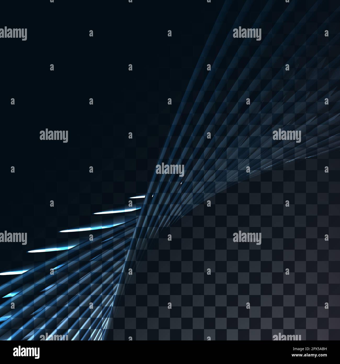 Beautiful brilliant abstract energy magic electric waves of a line ...