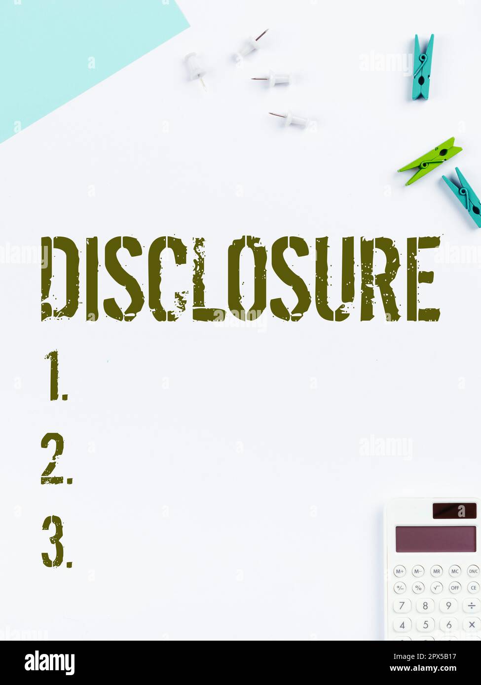 Writing Displaying Text Disclosure Concept Meaning The Action Of Making New Or Secret