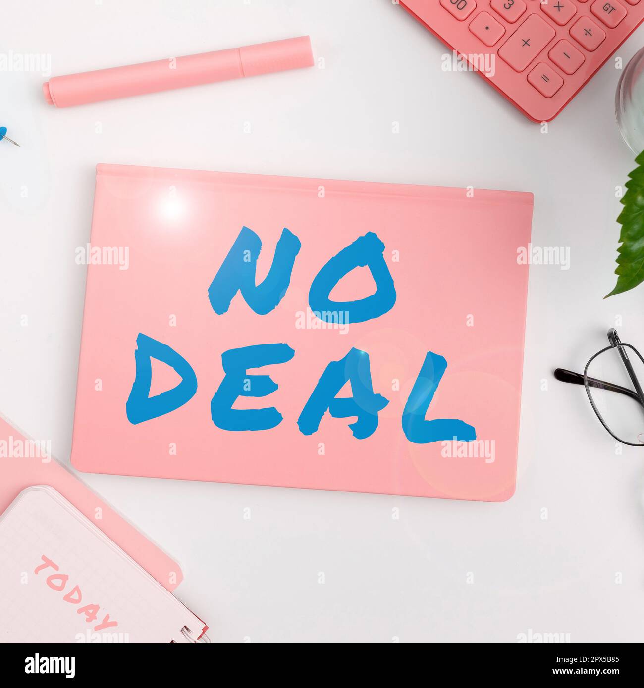 Hand writing sign No Deal, Business idea a negative result on agreement ...