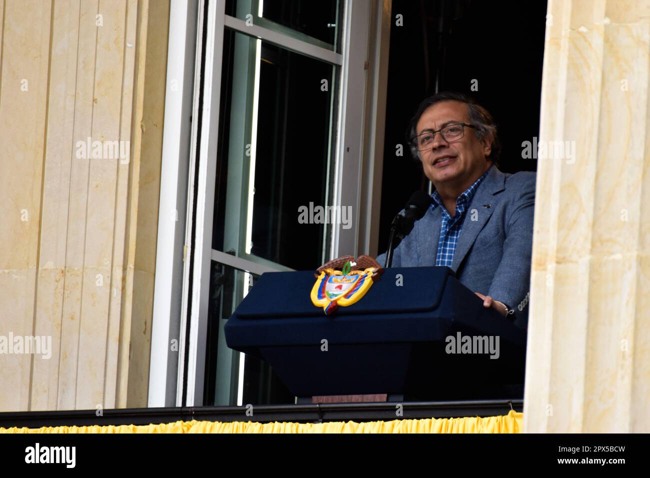Bogota, Colombia. 01st May, 2023. Colombian president Gustavo Petro ...