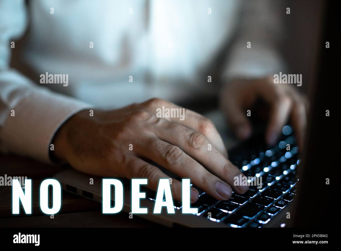 Sign displaying No Deal, Business concept a negative result on ...