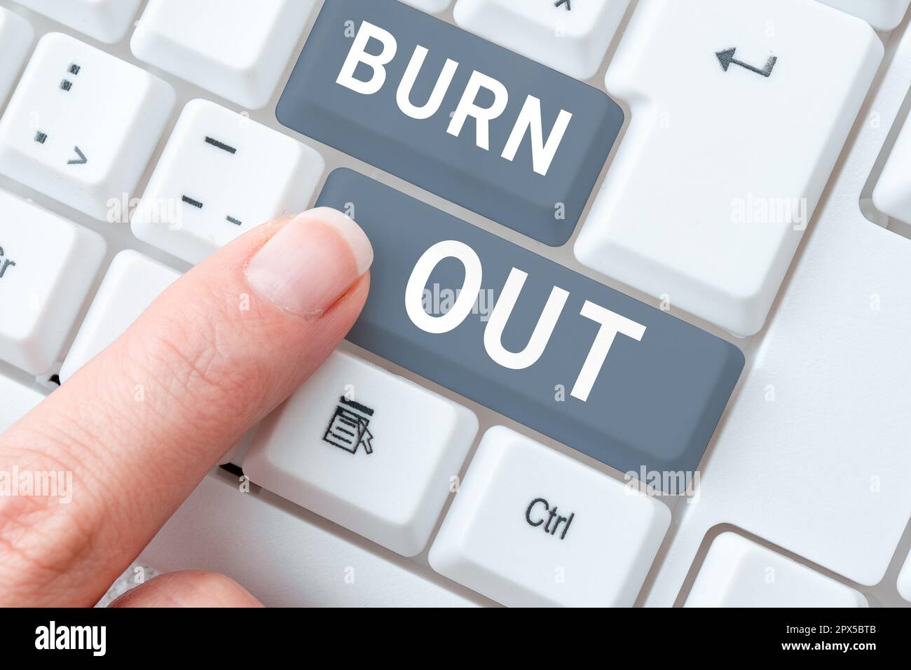 Sign displaying Burn Out, Business concept Feeling of physical and ...
