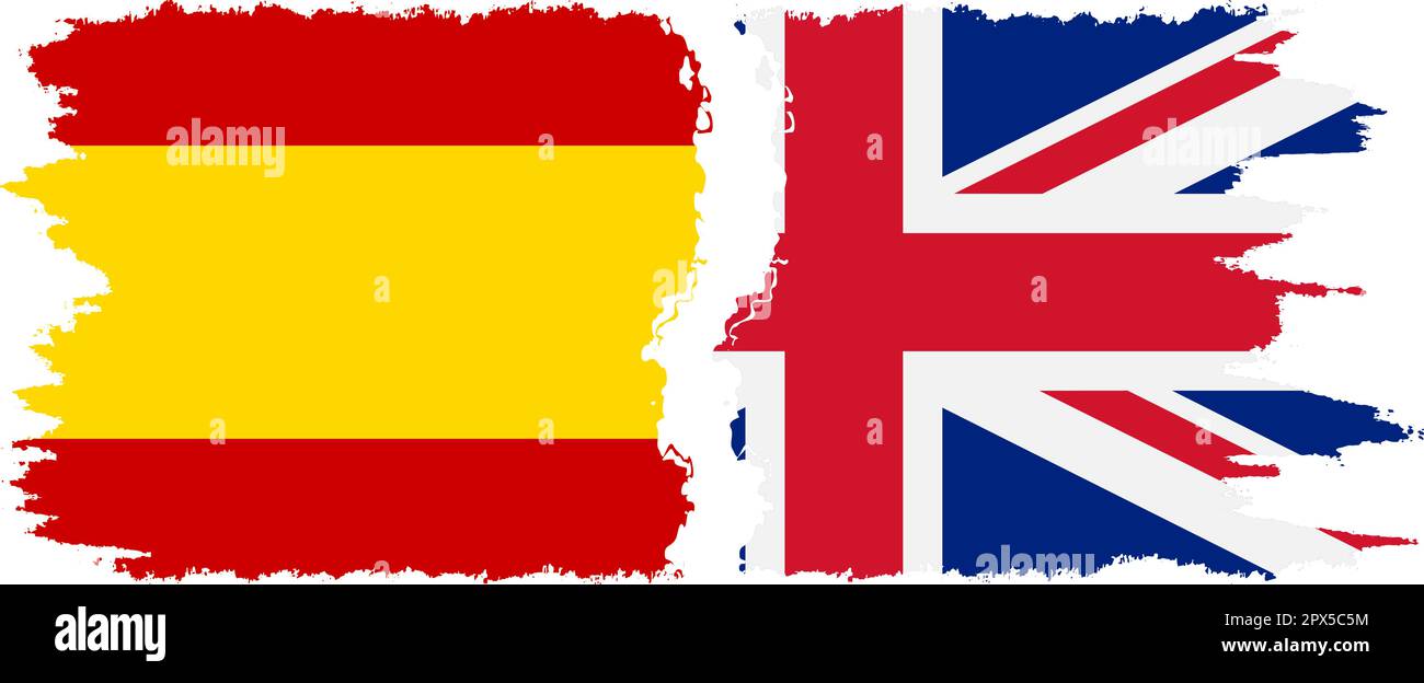 UK and Spain grunge flags connection, vector Stock Vector Image & Art ...