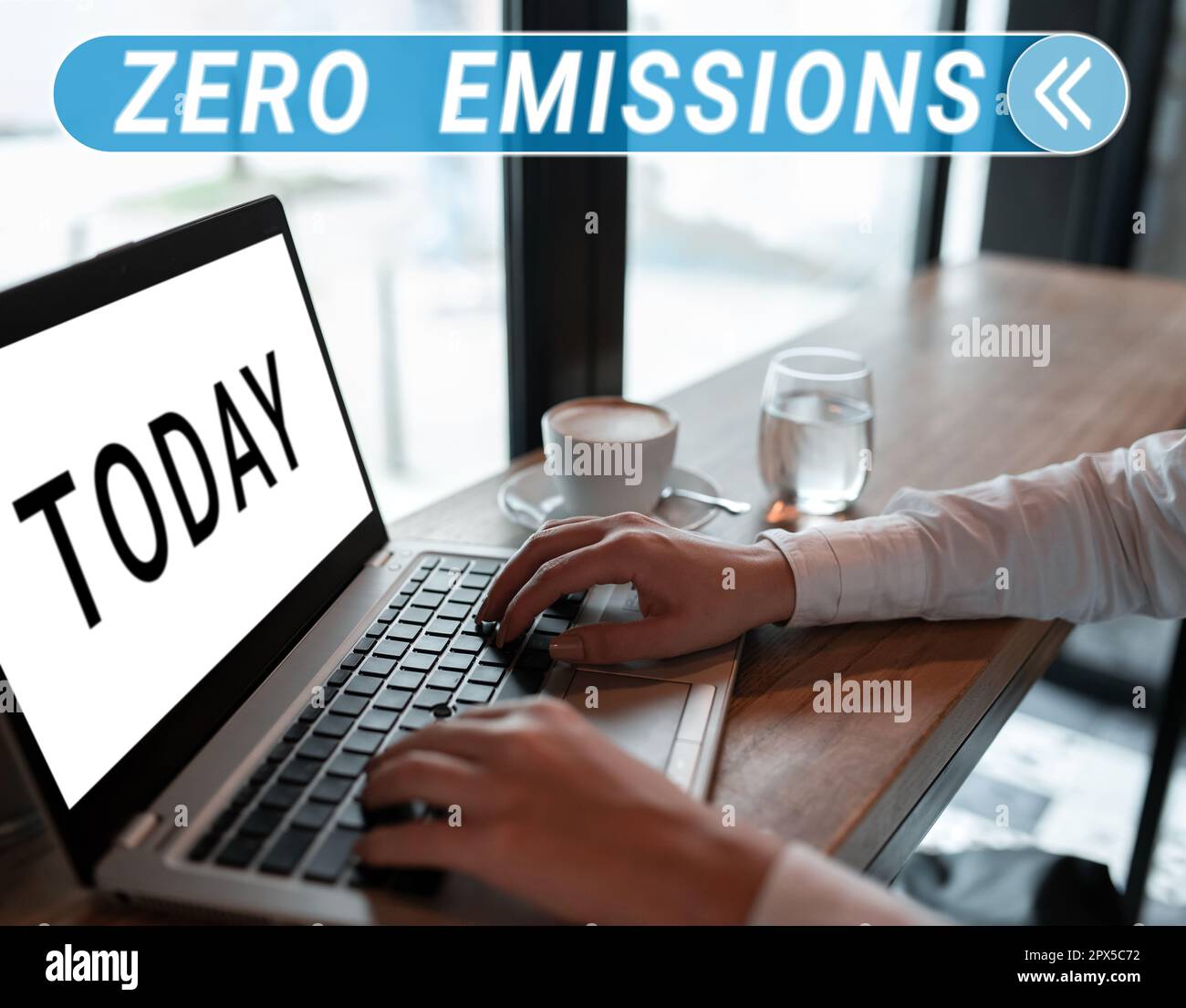 Hand writing sign Zero Emissions, Word Written on emits no waste ... Hand writing sign Zero Emissions, Word Written on emits no waste ...