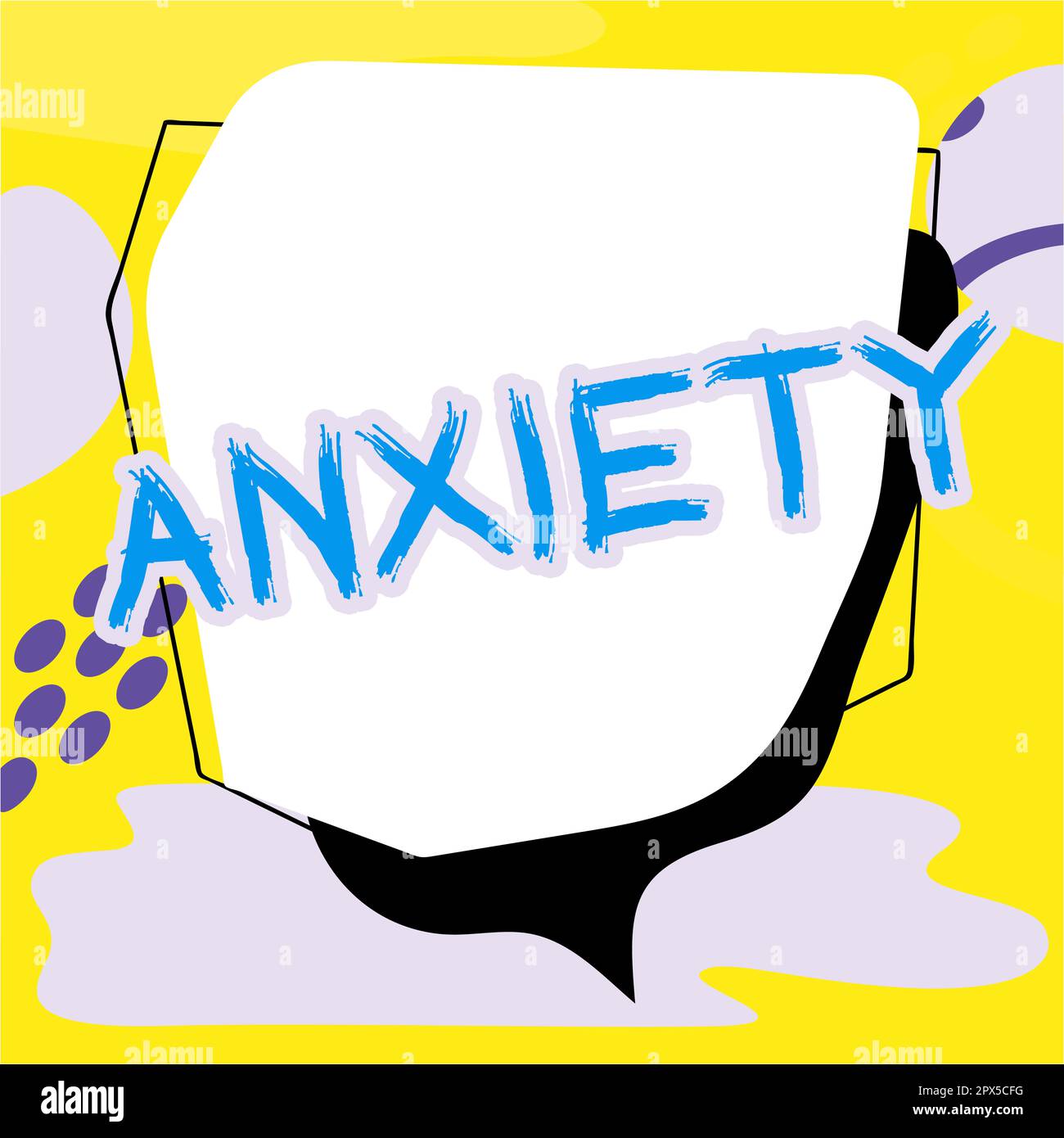 Writing displaying text Anxiety, Conceptual photo Excessive uneasiness ...