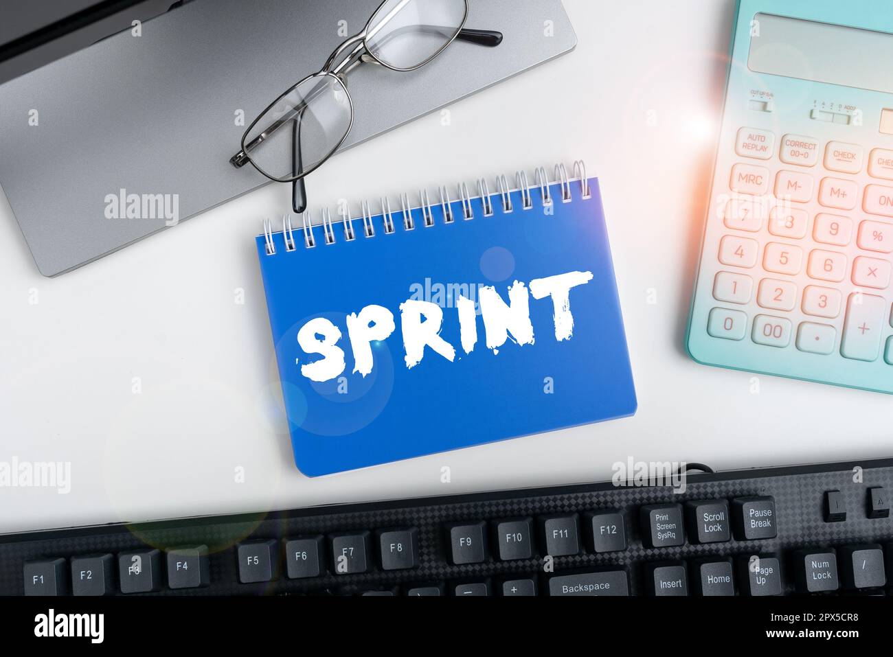 Hand writing sign Sprint, Word Written on to move at top speed ...