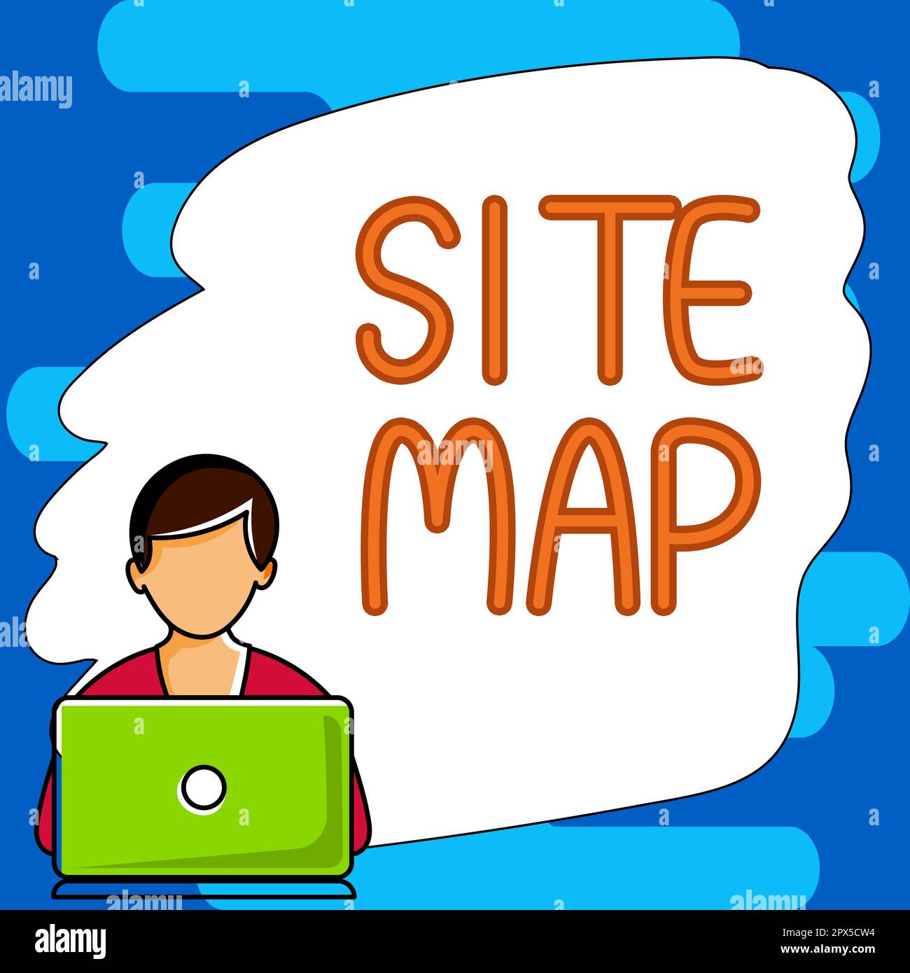 Sign displaying Site Map, Business concept designed to help both users ...