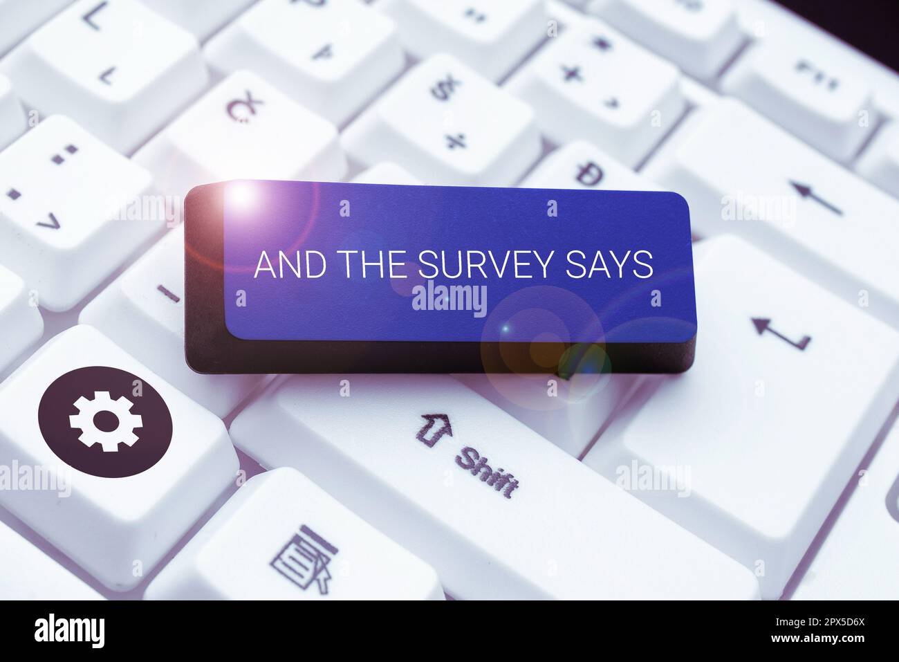 Hand writing sign And The Survey Says, Conceptual photo doing poll and ...