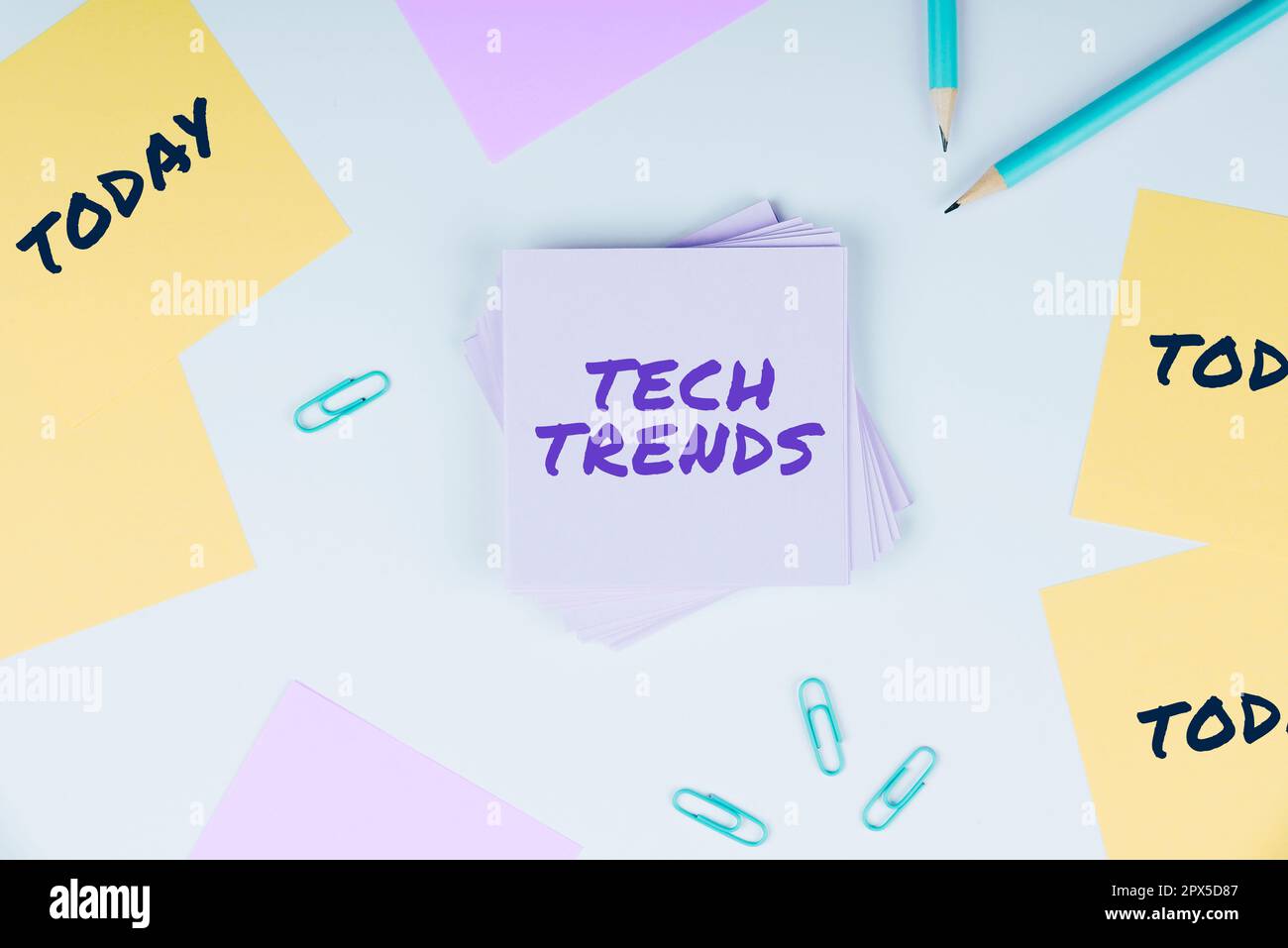 Text caption presenting Tech Trends, Business showcase technology that ...