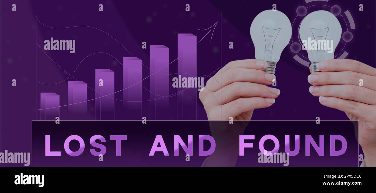 Conceptual display Lost And Found, Conceptual photo Place where you can ...