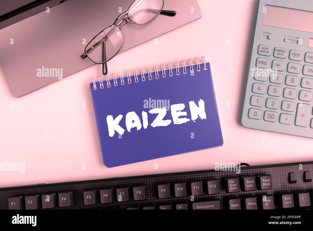 Conceptual display Kaizen, Word Written on a Japanese business ...