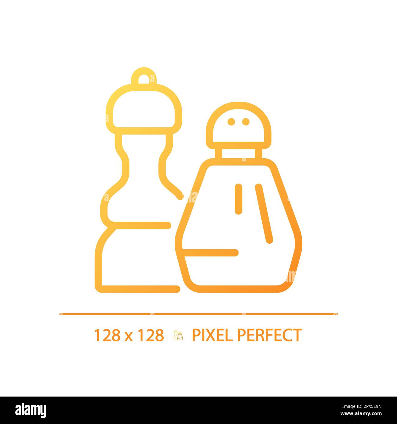 Condiments pixel perfect gradient linear vector icon Stock Vector Image & Art - Alamy