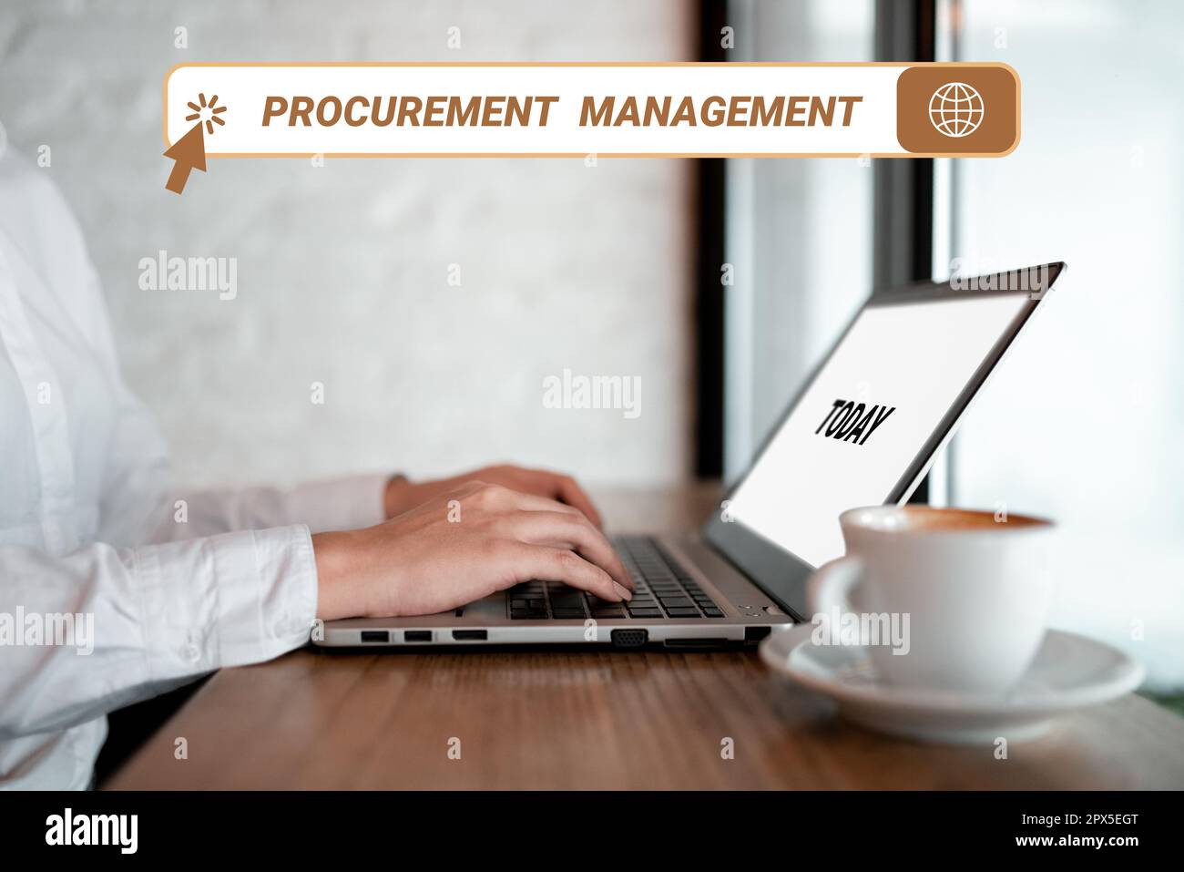 Sign displaying Procurement Management, Business concept buying Goods ...