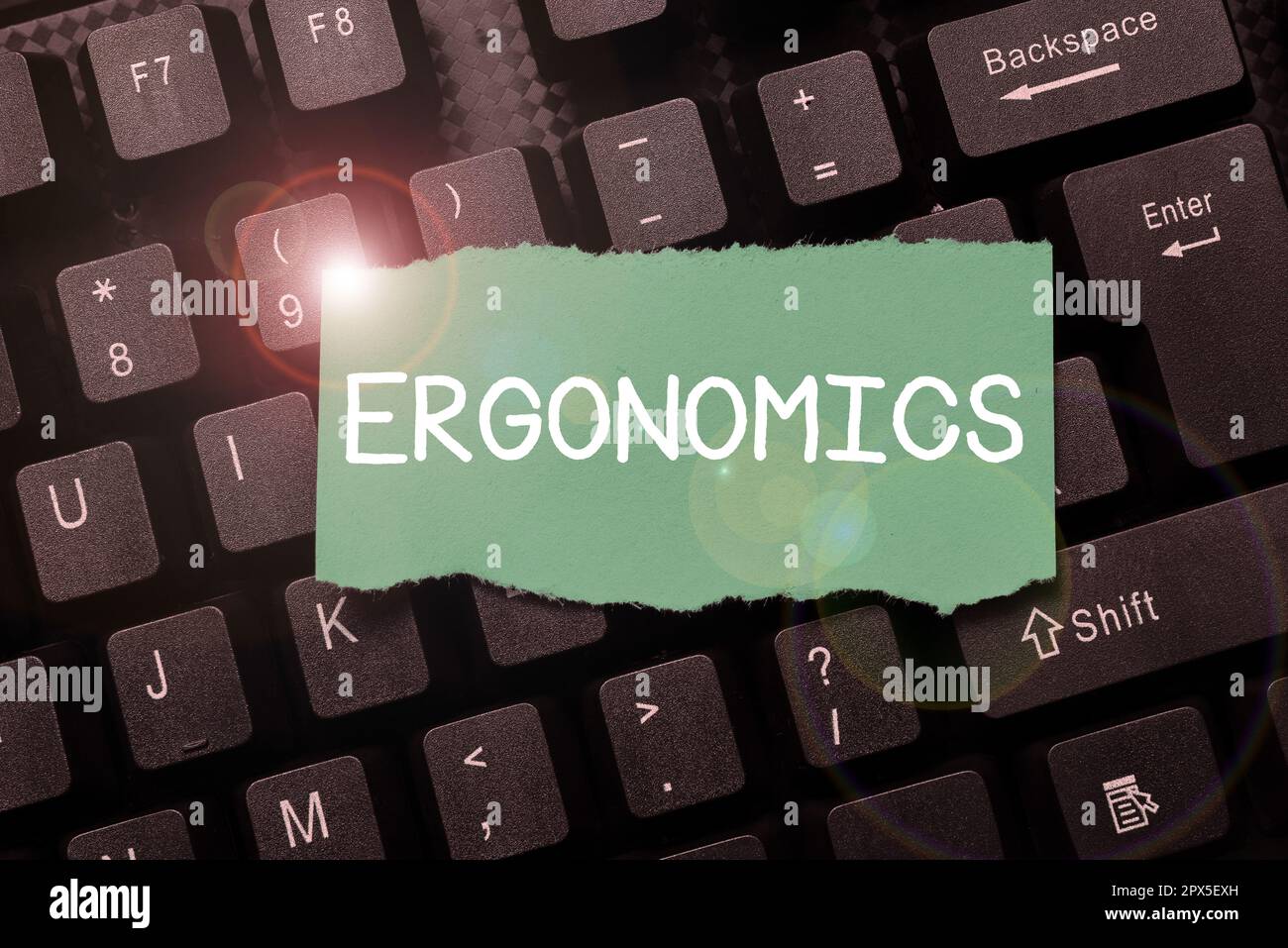 Text showing inspiration Ergonomics, Business concept fitting or ...