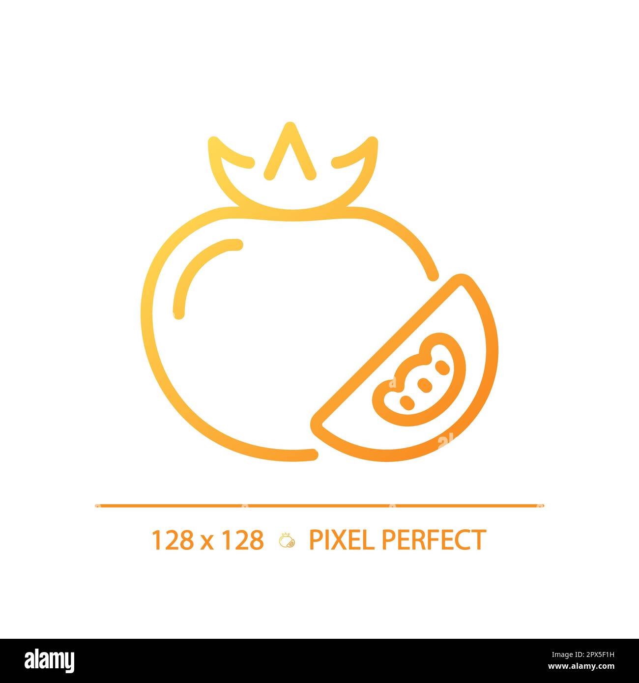 Vegetables pixel perfect gradient linear vector icon Stock Vector Image & Art - Alamy
