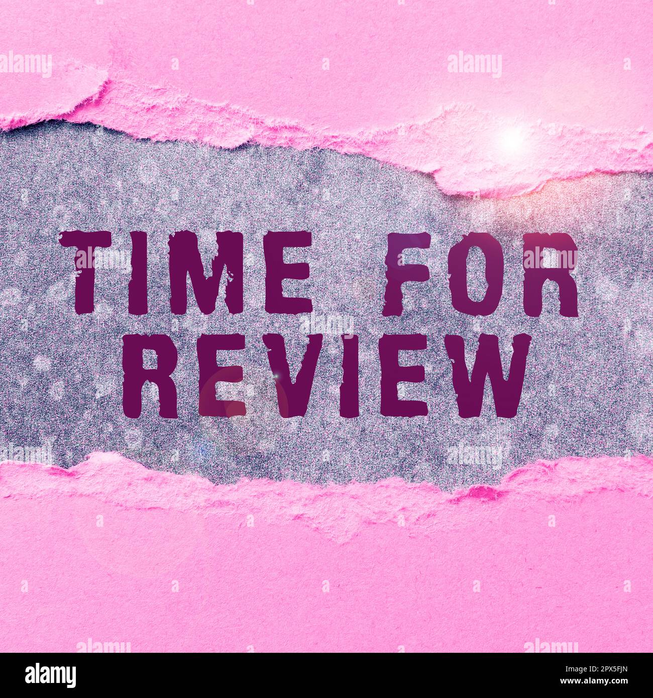 Text showing inspiration Time For Review, Business overview Evaluation ...