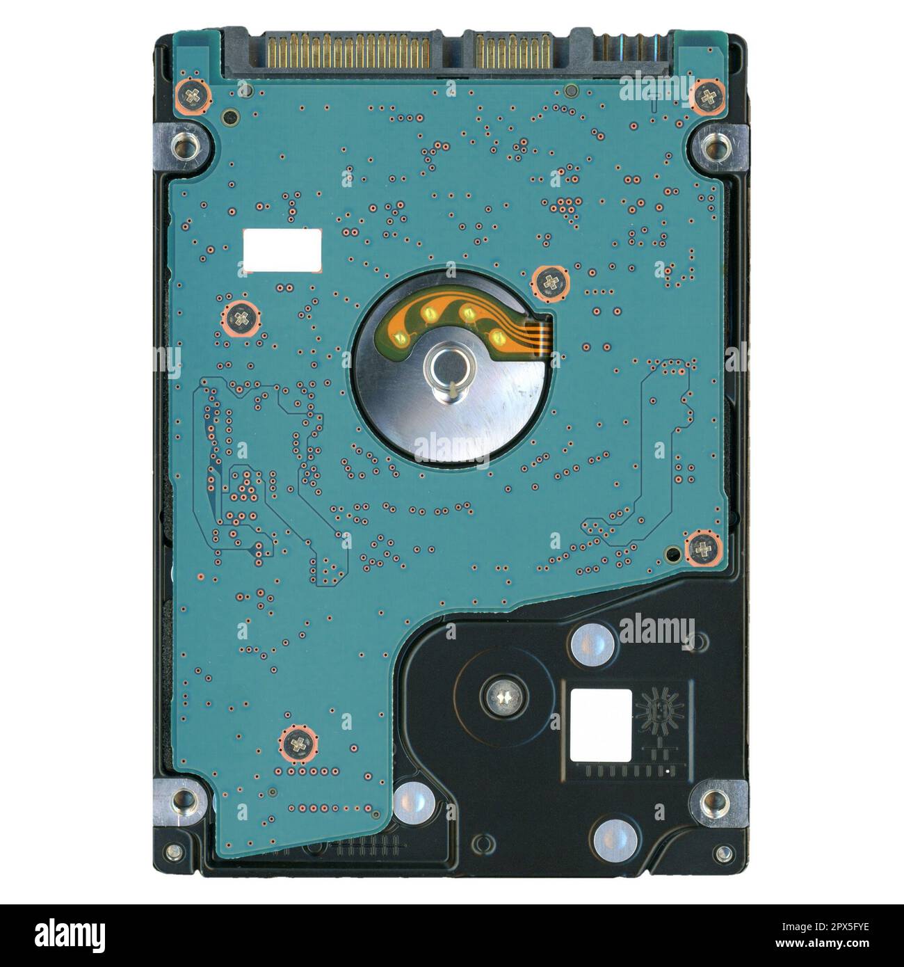 pc hard disk magnetic drive for data storage isolated over white ...