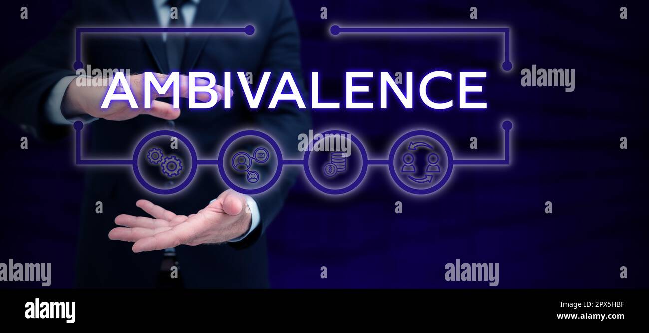 Handwriting text Ambivalence, Concept meaning attitudes or feelings ...