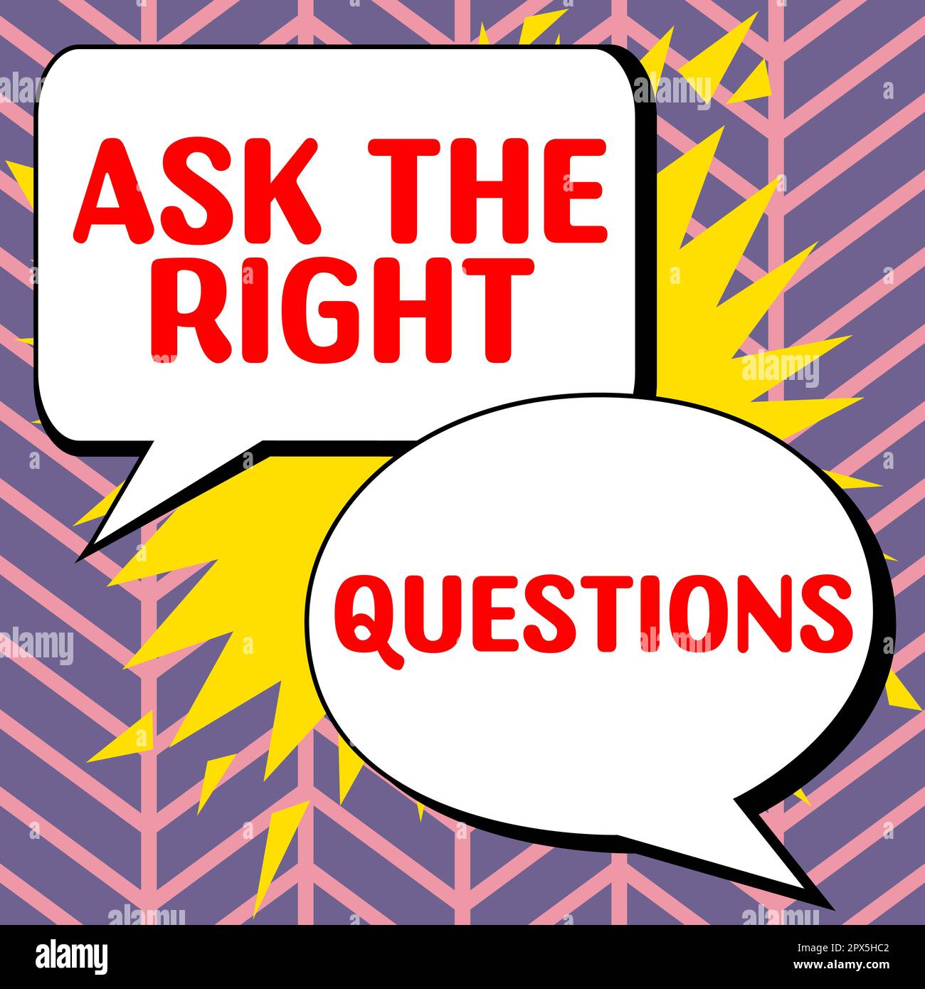 Hand writing sign Ask The Right Questions, Word Written on Look for a ...
