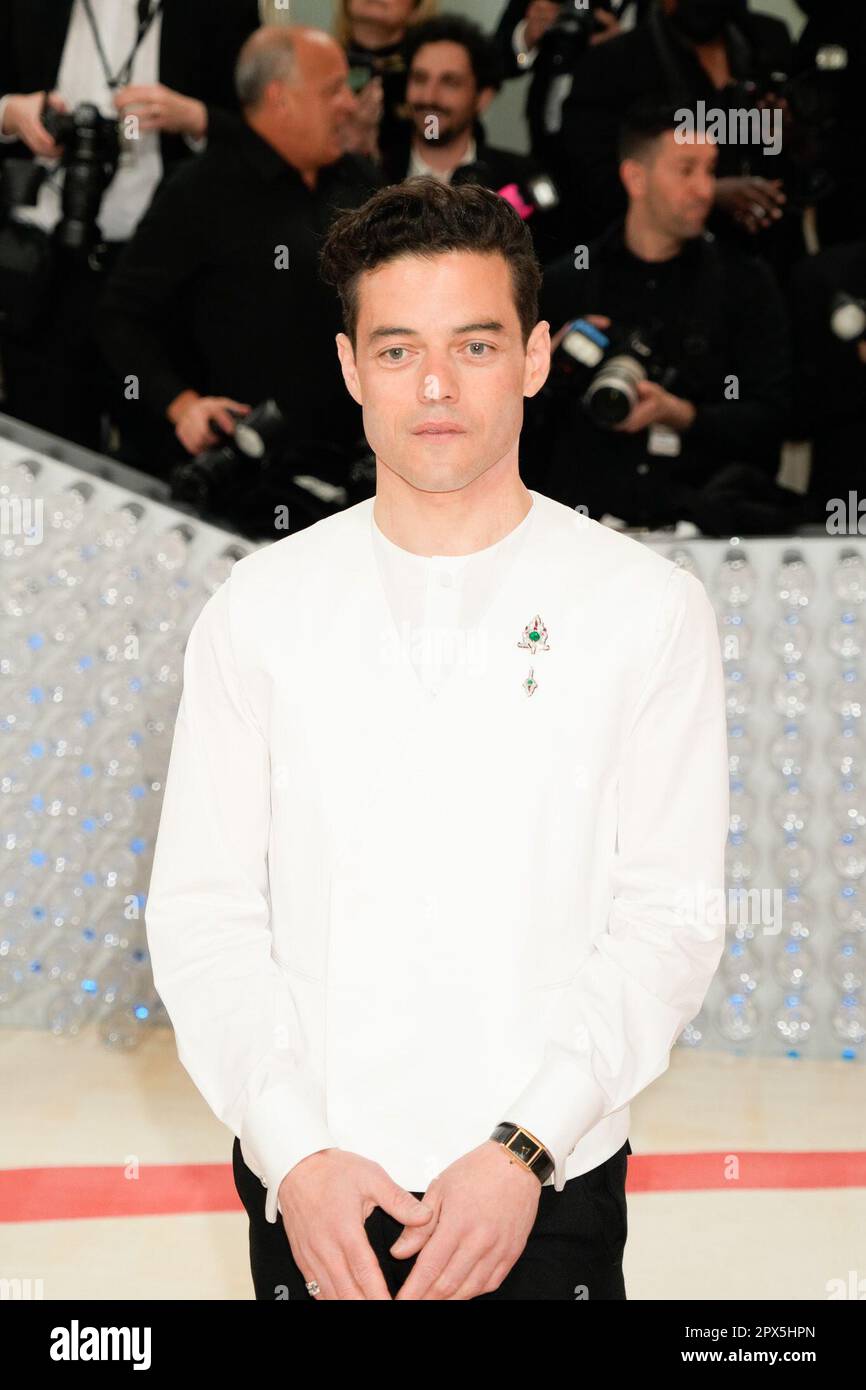 New York, USA. 01st May, 2023. Rami Malek on the red carpet during The ...