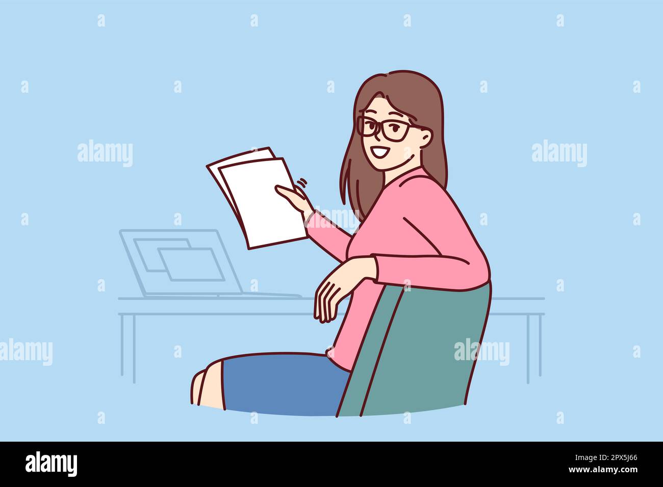 Female turning around Stock Vector Images - Alamy