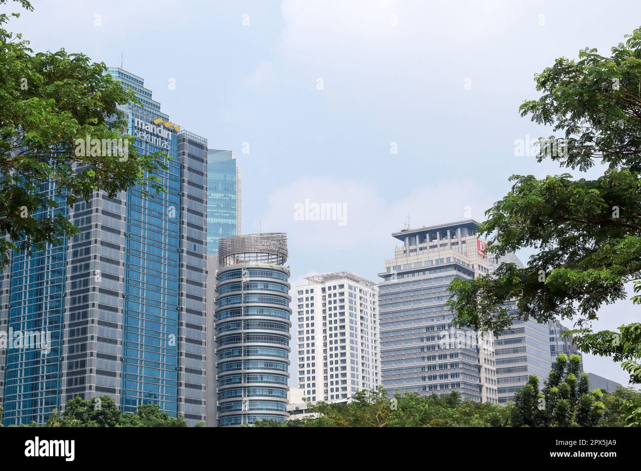 Exterior view of the building and logo of the state-owned enterprise ...