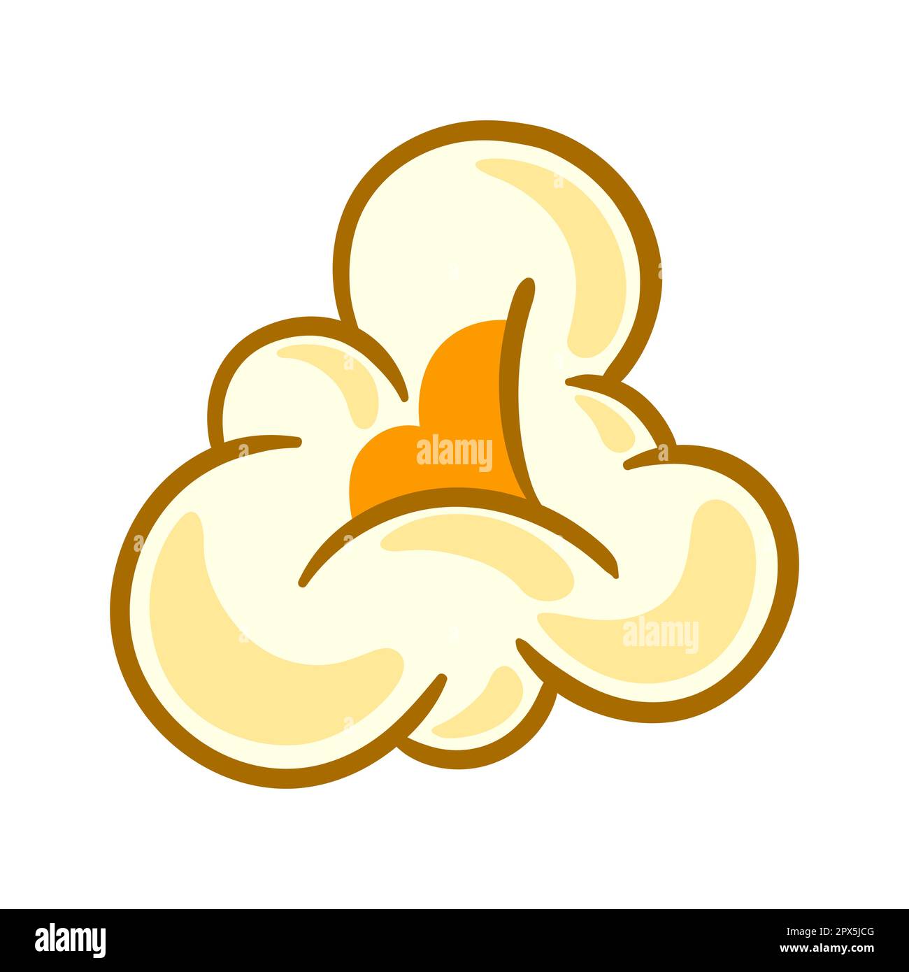 Illustration of popcorn. Image of snack food in cartoon style Stock ...