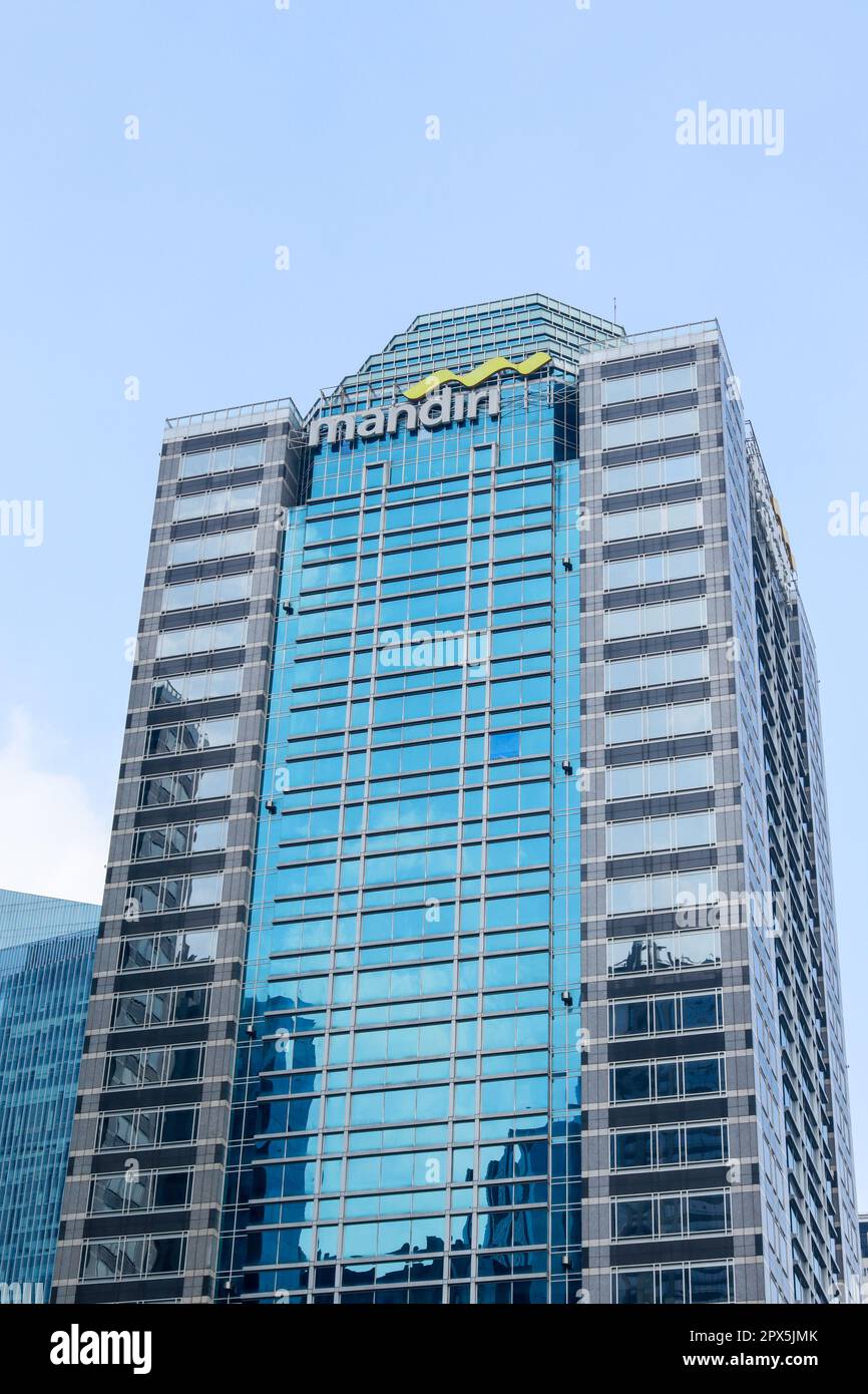 Exterior view of the building and logo of the state-owned enterprise ...