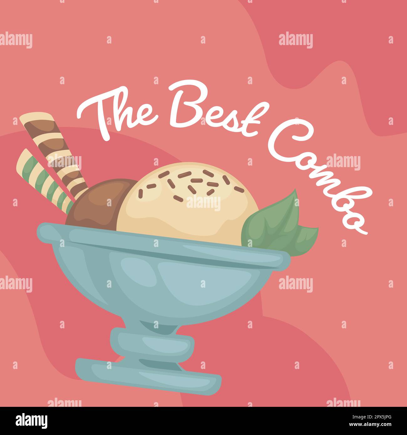 Best combination, restaurant dessert menu ads Stock Vector Image & Art ...