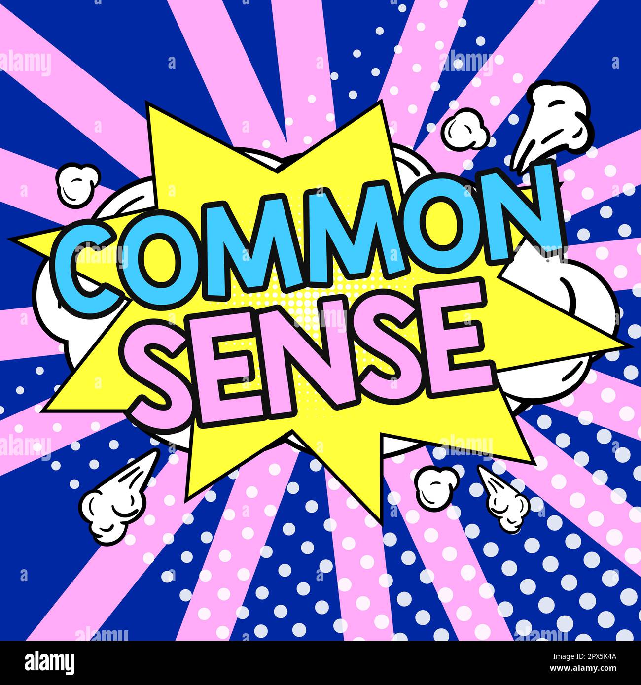 Conceptual caption Common Sense, Business approach having good sense ...