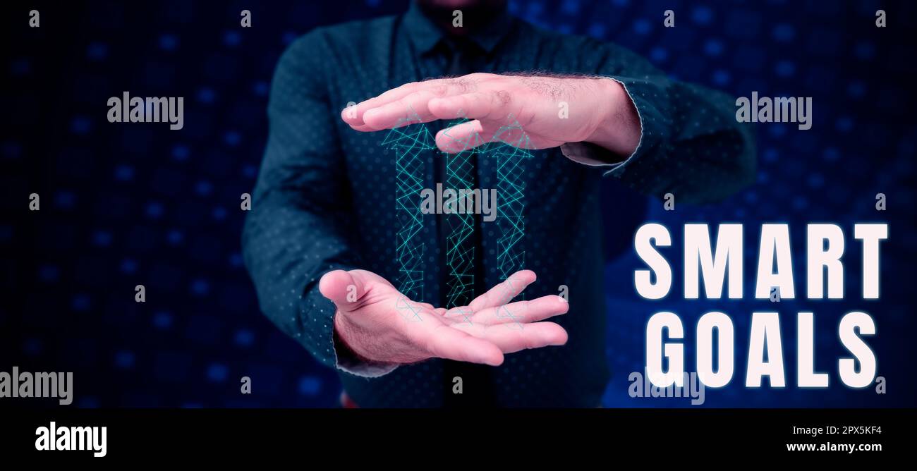 Conceptual display Smart Goals, Concept meaning mnemonic used as a ...