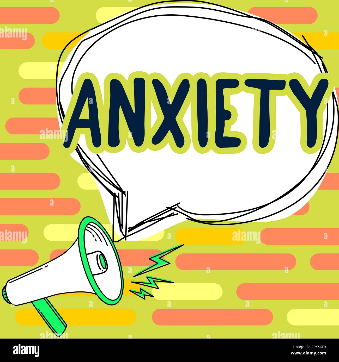 Writing displaying text Anxiety, Business idea Excessive uneasiness and ...