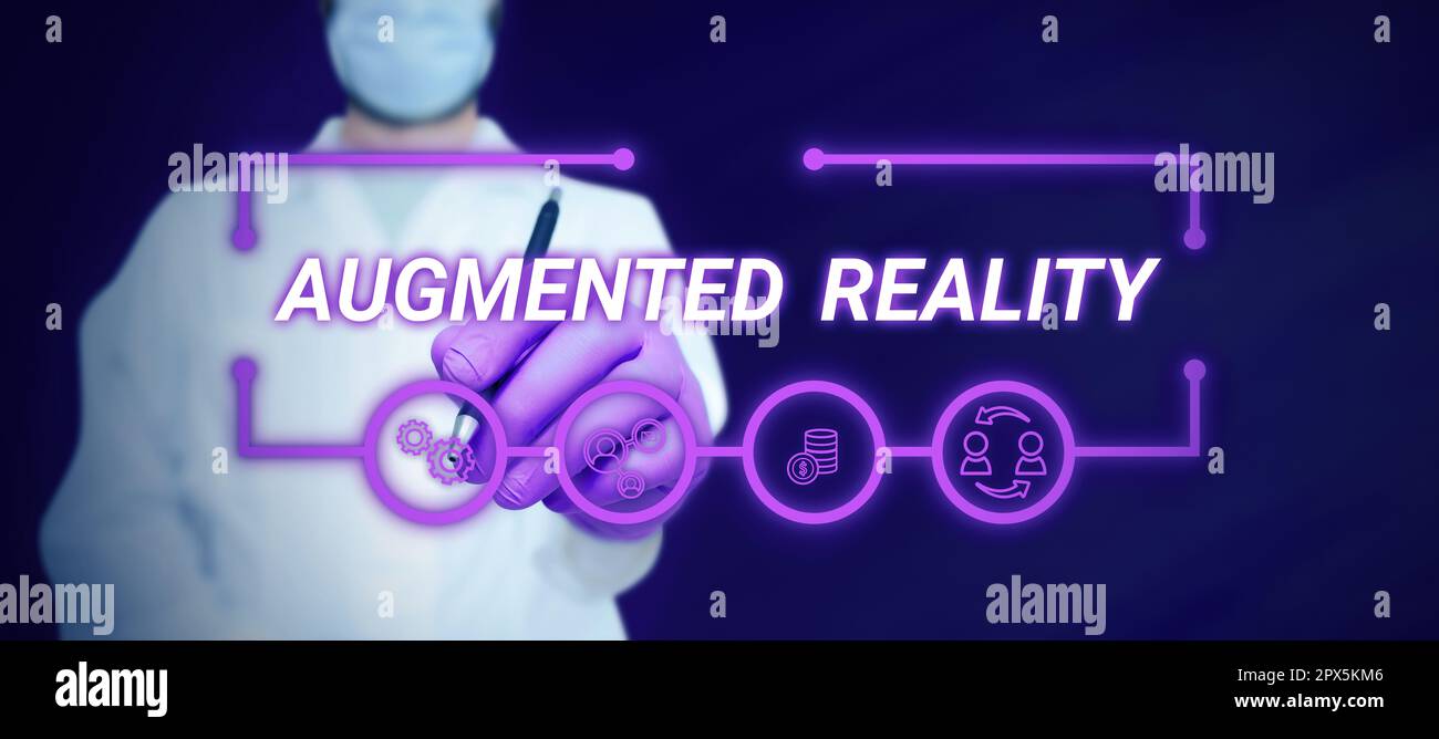 Conceptual display Augmented Reality, Conceptual photo technology that ...