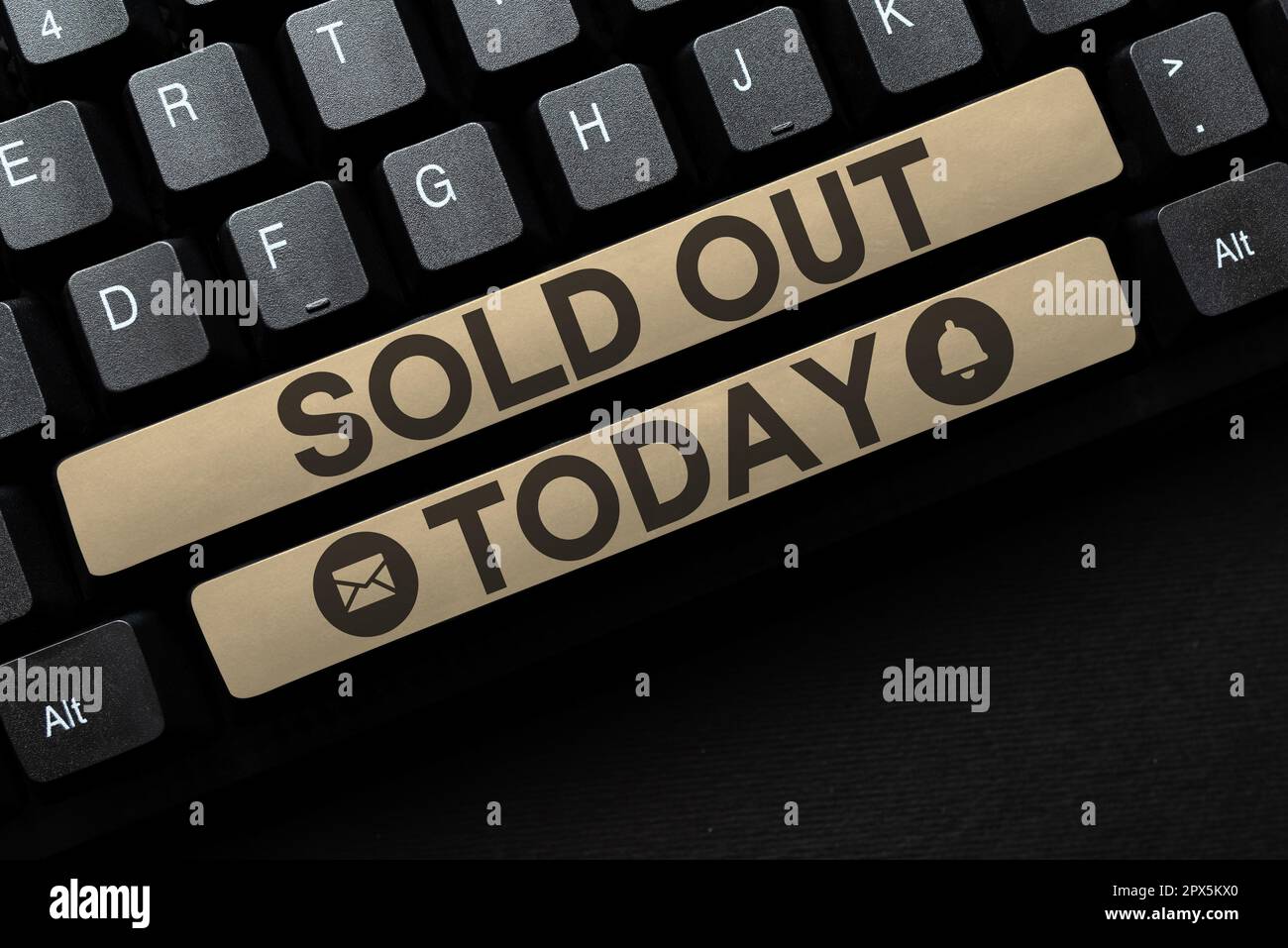 Conceptual caption Sold Out, Business concept Not available anymore ...