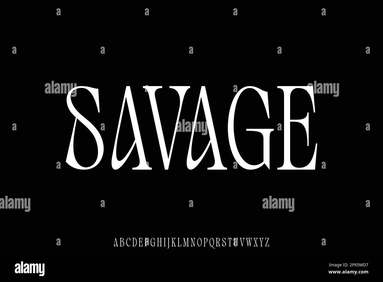 Unique and attractive serif display font vector Stock Vector Image & Art - Alamy