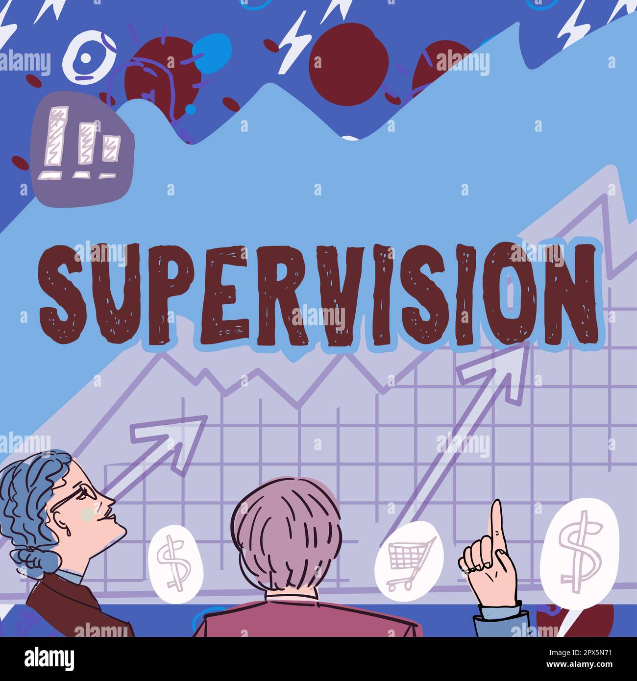 Hand writing sign Supervision, Internet Concept monitoring and ...