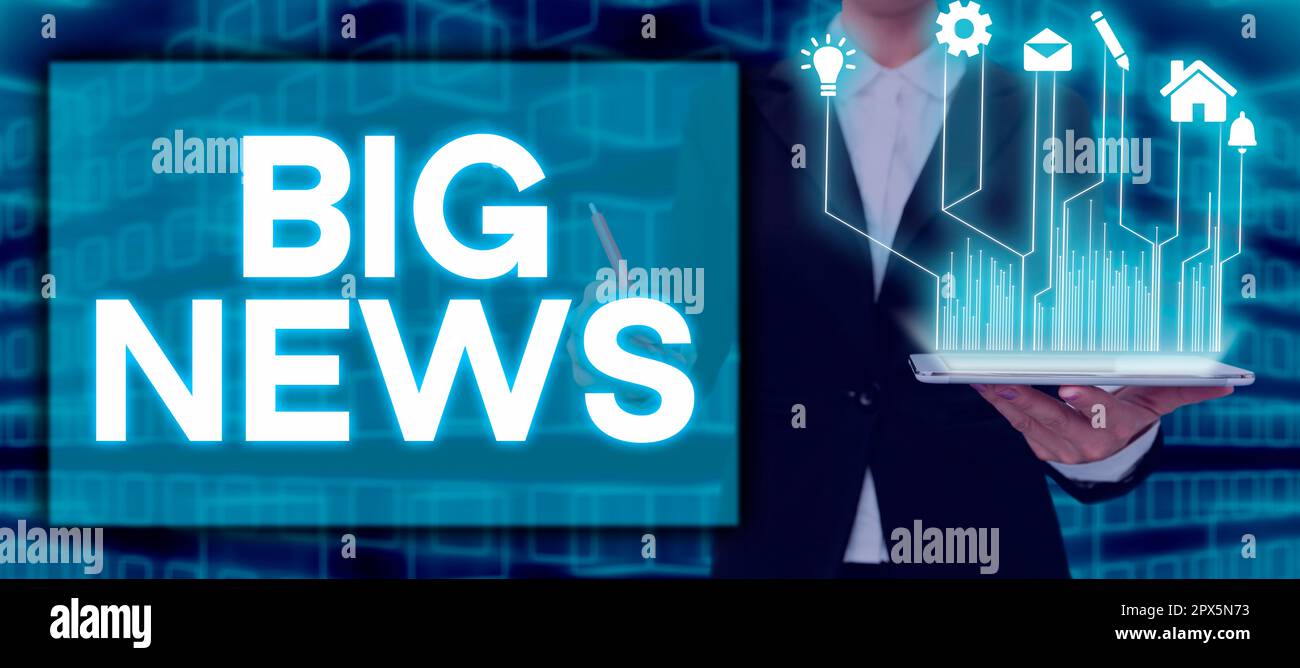 Inspiration showing sign Big News, Word Written on knowing actions no ...