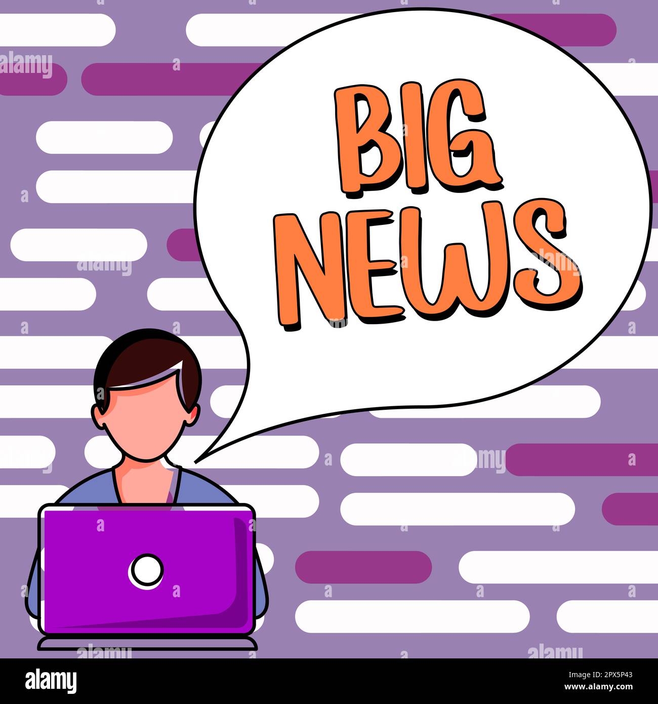 Handwriting text Big News, Business idea knowing actions no one heard ...