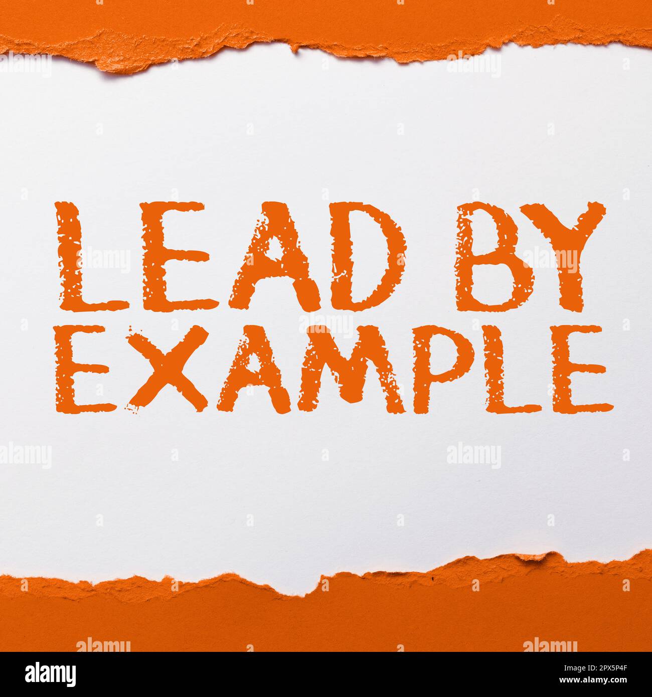 Conceptual caption Lead By Example, Business idea Be a mentor leader ...