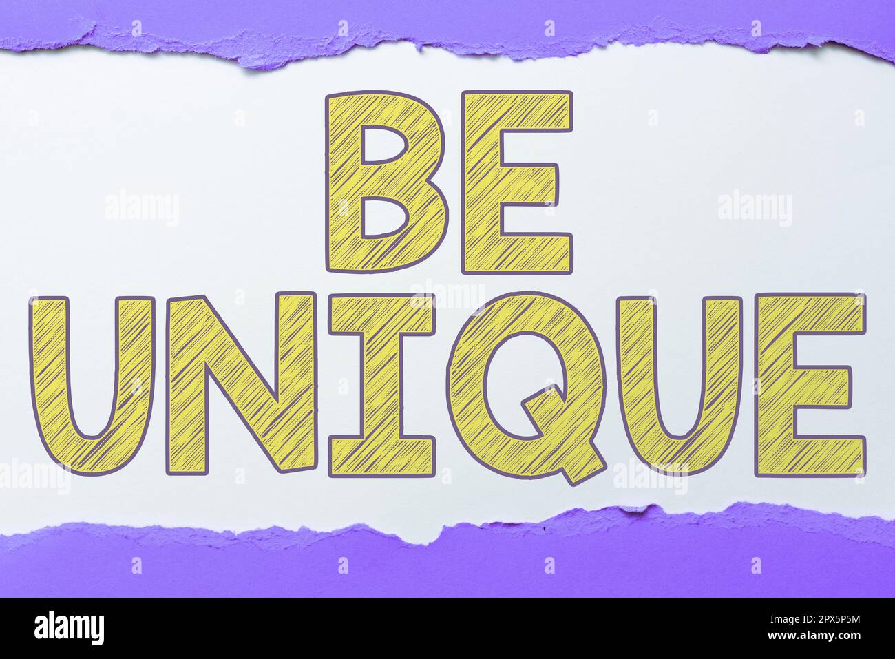 Text caption presenting Be Unique, Business overview being the only one ...