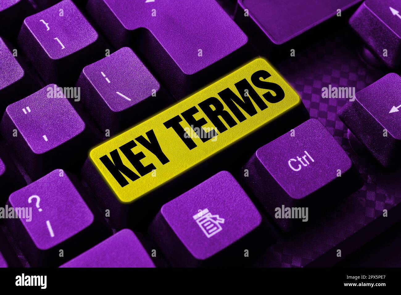 Text caption presenting Key Terms, Conceptual photo Words that can help ...