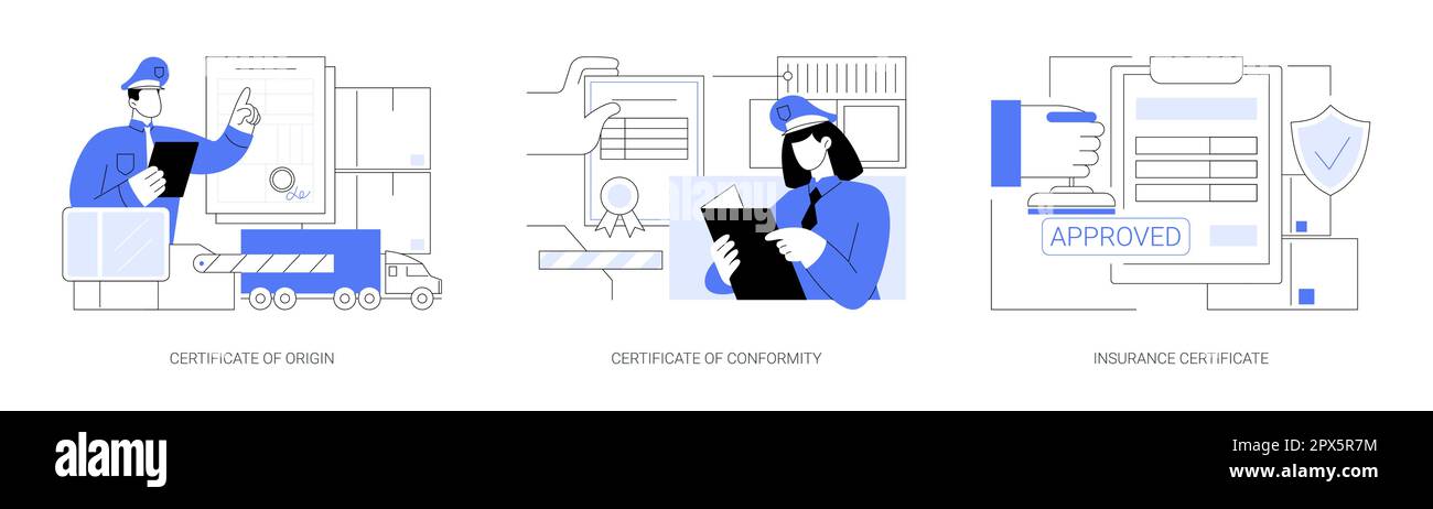 Customs Clearance Documents Abstract Concept Vector Illustrations Stock Vector Image And Art Alamy