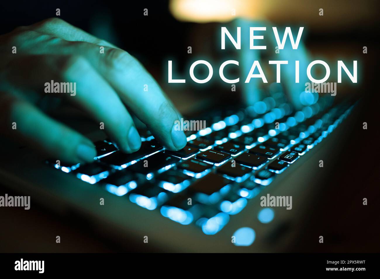 Inspiration showing sign New Location, Internet Concept Get located on ...
