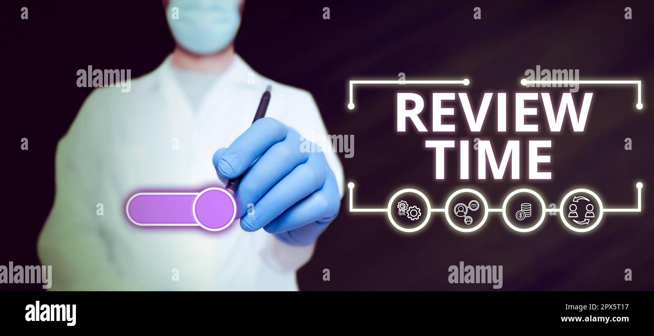 Inspiration showing sign Review Time, Business idea situation or system ...