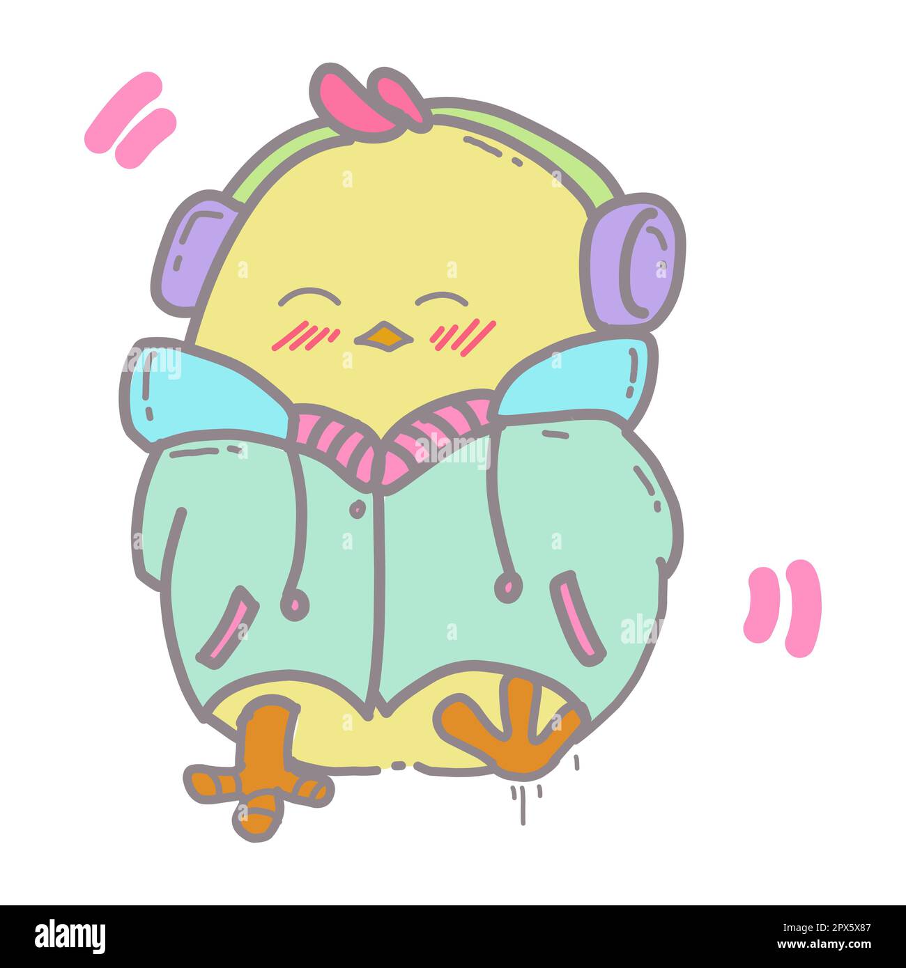 Chibi Listening To Music