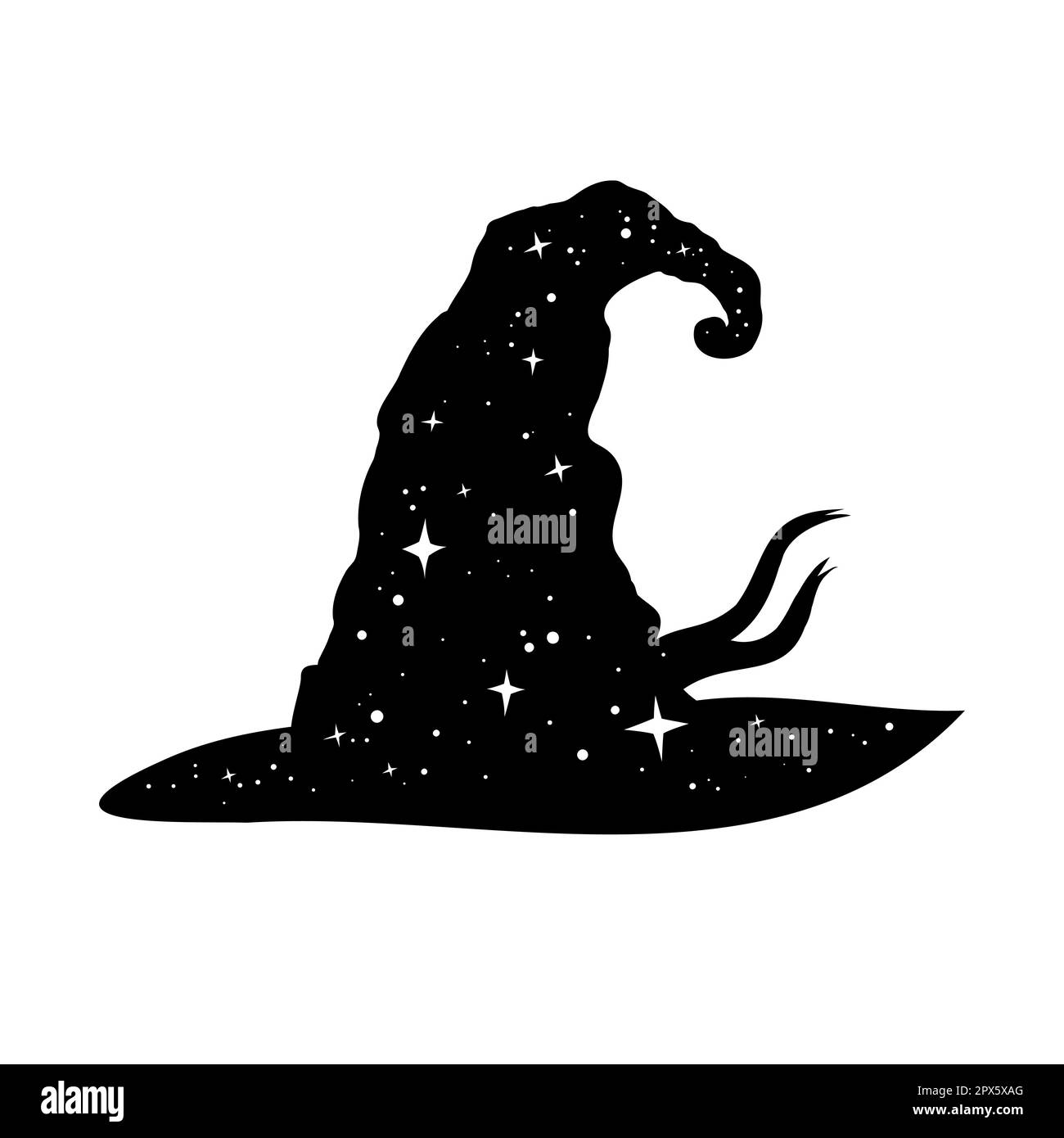 Magician hat witchcraft magic Black and White Stock Photos & Images - Alamy