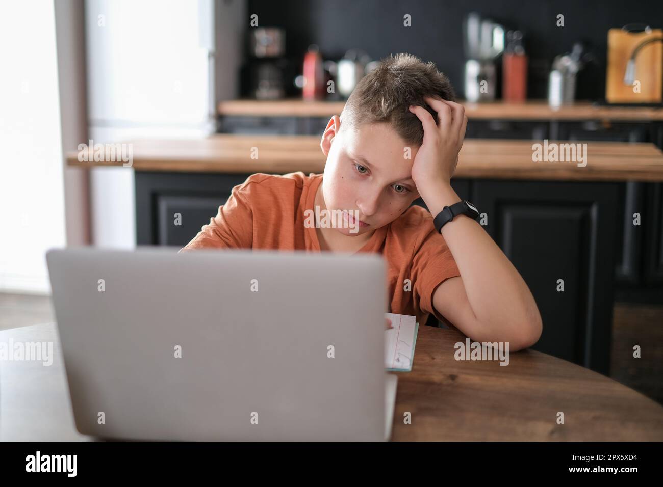 Boy computer study table hi-res stock photography and images - Alamy