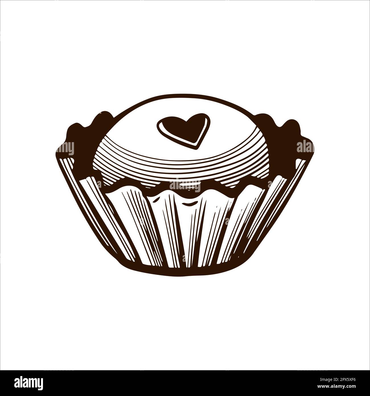 Choco Bomb Line Icon Delicious Dessert Cute Ball Of Chocolate Candies Variation Chocolate