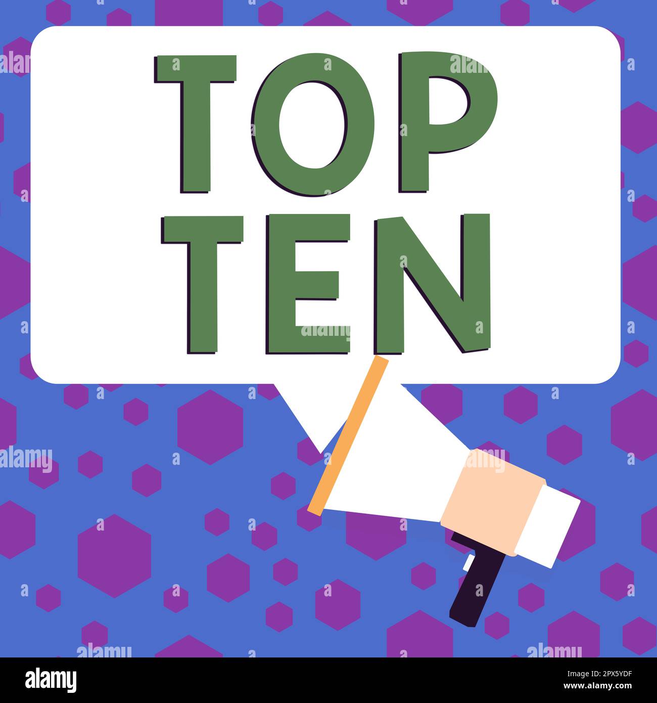 Inspiration showing sign Top Ten, Business concept the ten most popular ...