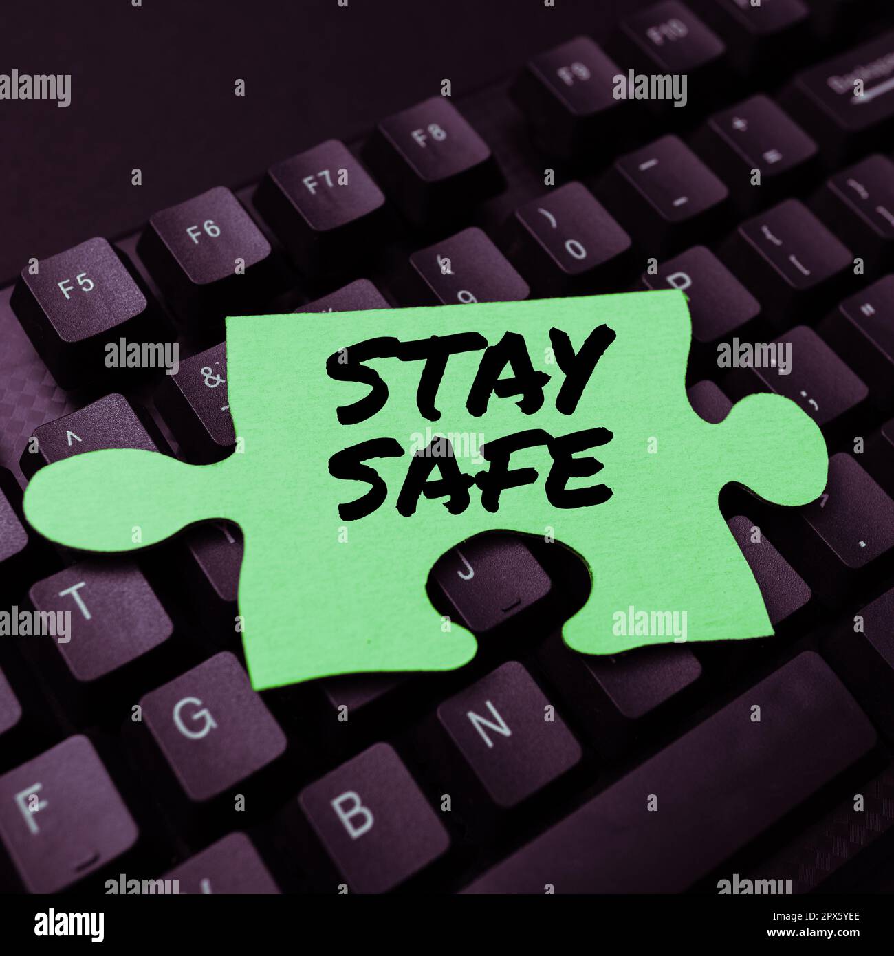 Conceptual display Stay Safe, Concept meaning secure from threat of ...